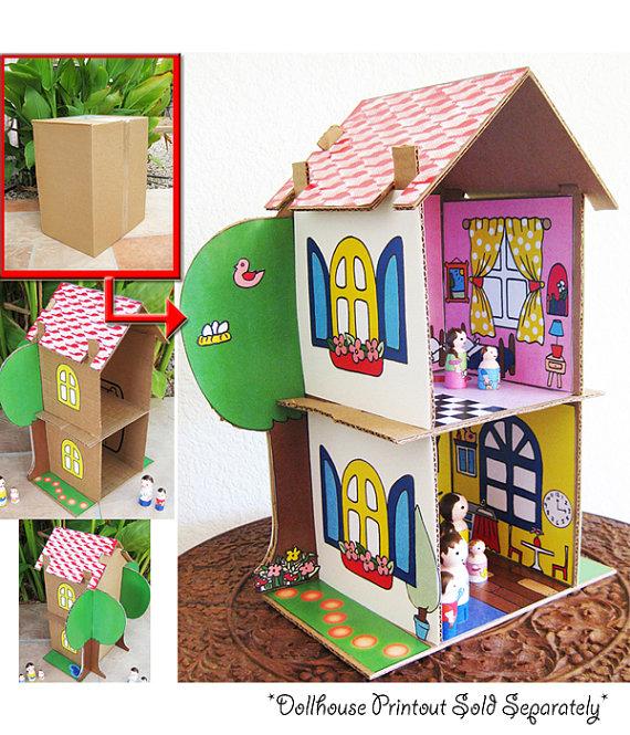Mi casita de muñecas reciclada!! :-D - Paperblog Mi casita de muñecas reciclada!! :-D - Paperblog