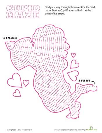 Laberinto de cupido San Valentín - Paperblog