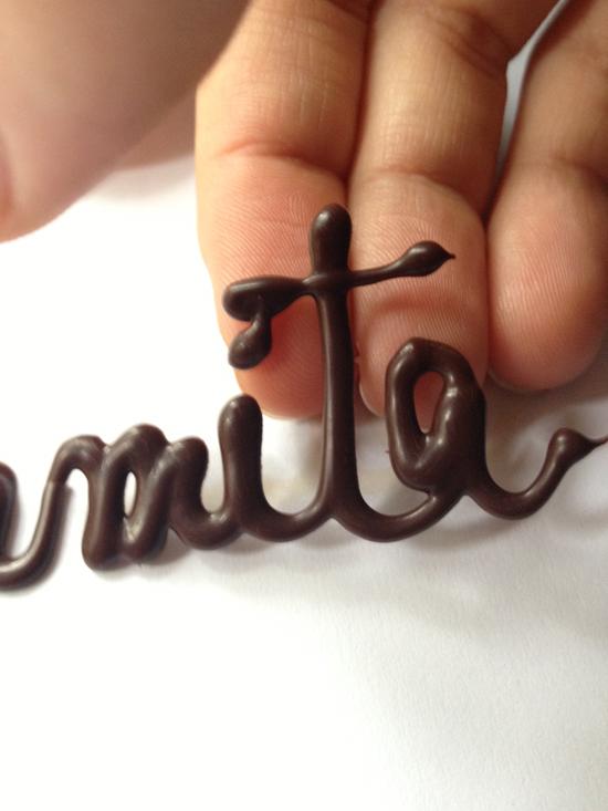 Letras de chocolate caseras - Paperblog