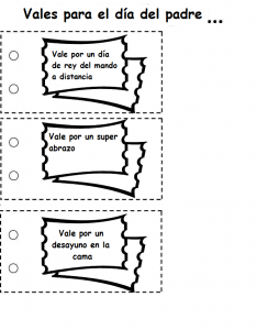 Vales e imprimibles para el día del padre - Paperblog