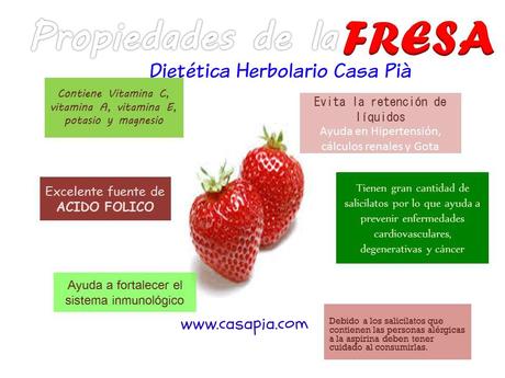 Propiedades nutritivas de las Fresas - Paperblog