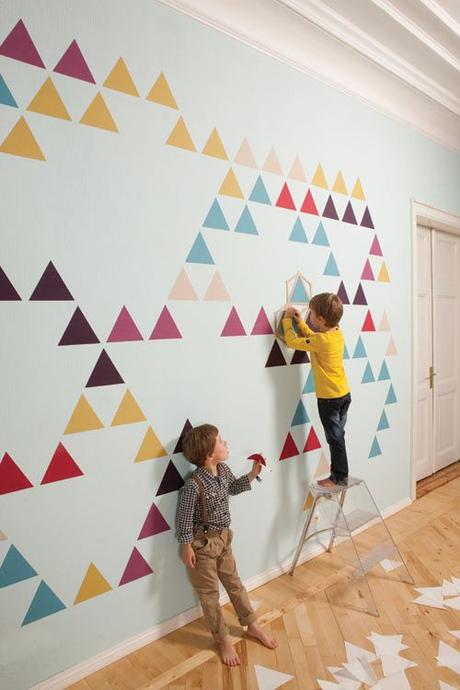 Triángulos para decorar tu pared - Paperblog