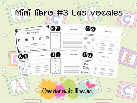 Mini libro #3 Las vocales - Paperblog