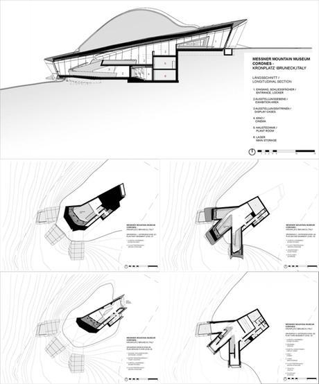 Museo Messner Mountain de Zaha Hadid, en Plan de Corones – Italia. - Paperblog