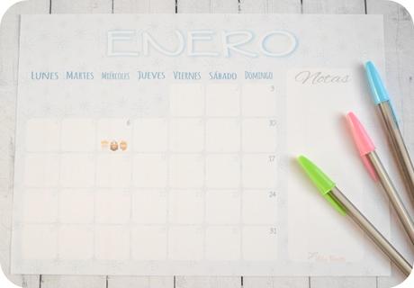 Imprimible: Calendario Enero 2016 - Paperblog