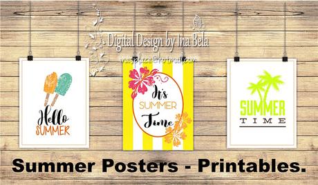 Printable Summer Posters - DIY - Paperblog