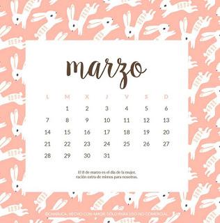 Calendario marzo de Charuca - Paperblog