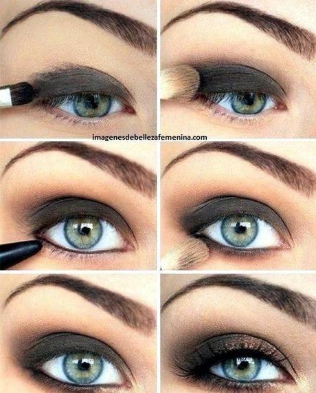 Sencillas fotos de como maquillarse paso a paso los ojos y labios ...