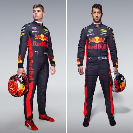 El equipo Red Bull muestra los nuevos monos que usarán sus pilotos en ...