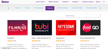 Cómo agregar y transmitir Boomerang en Roku - Paperblog