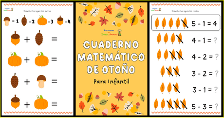 Juego de sumas otoñal. Cuaderno de fichas matemáticas sobre el otoño ...