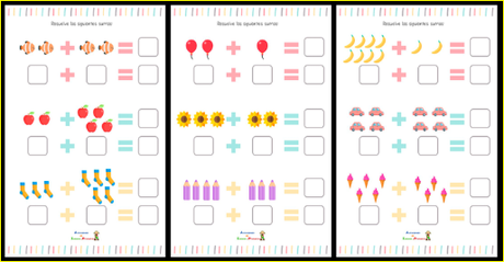 Juego de sumas otoñal. Cuaderno de fichas matemáticas sobre el otoño ...