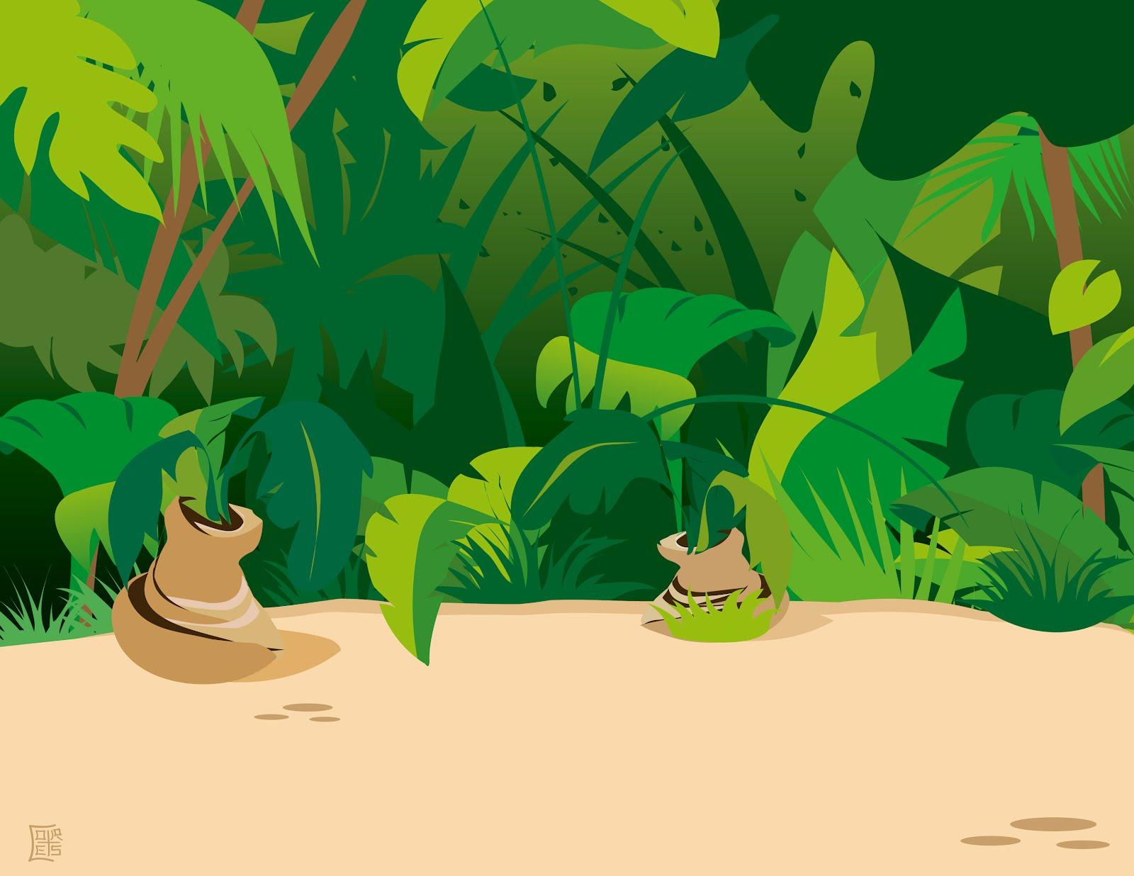Escena de La Jungla Vectorizada - Paperblog